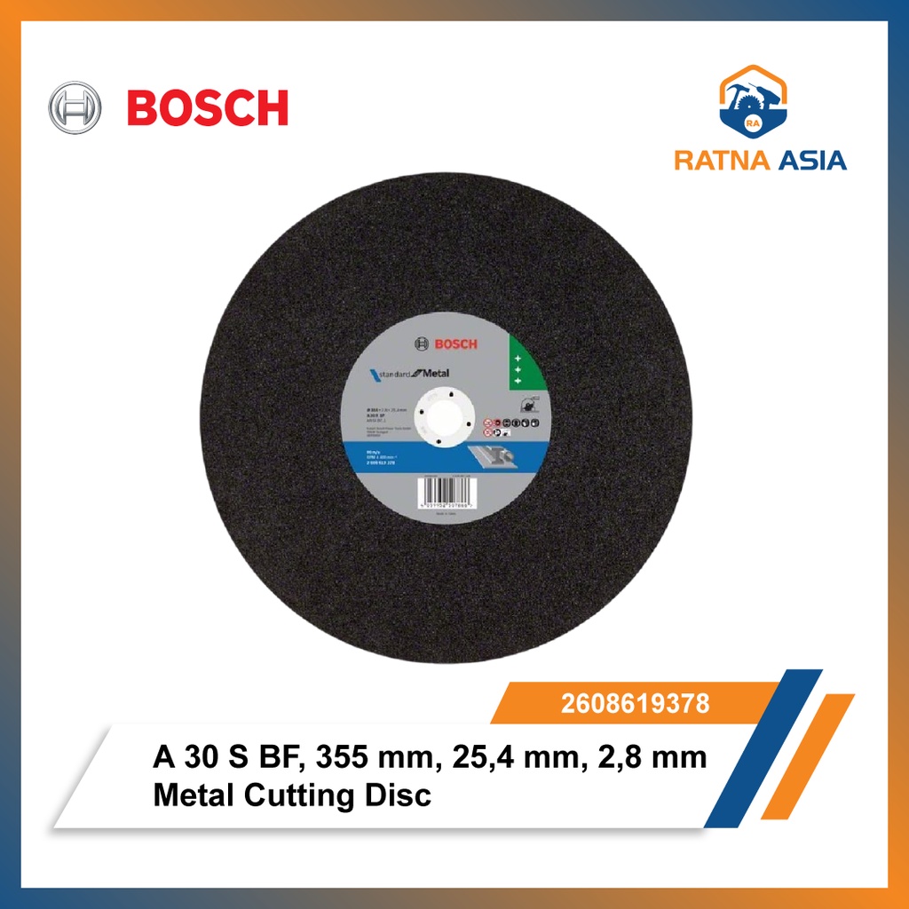 Jual Mata Gerinda Potong Besi 14" Inch A 30 S BF 355 mm Metal Cutting ...