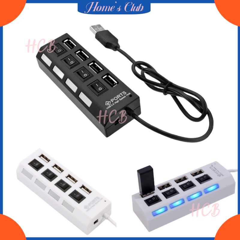 Jual HCB USB Hub Saklar 4 Port On / Off Saklar 4 IN 1 2.0 Colokan Konektor Extender / 4 High ...