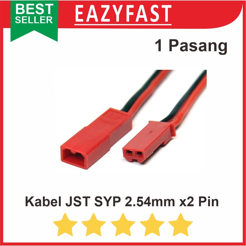 Jual Socket Kabel Terminal JST RCY SYP 2P Li-Po Connector Cable male female | Shopee Indonesia