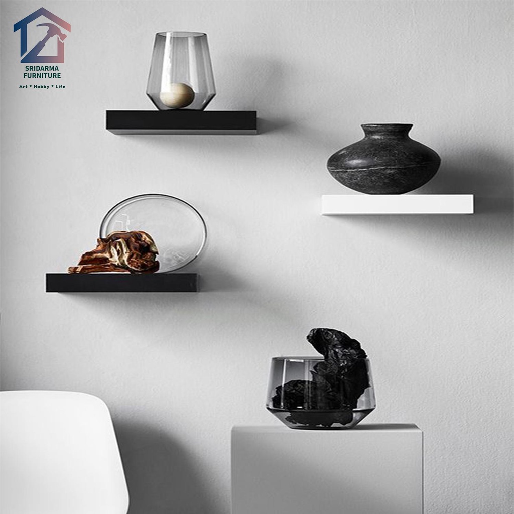 Jual Rak Dinding Mini 4 Susun Kombinasi Warna Dipasang di Dinding ...