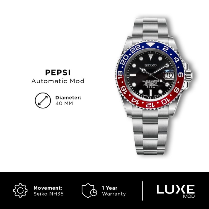 Jual Seiko Pepsi Mod NH35 | Shopee Indonesia