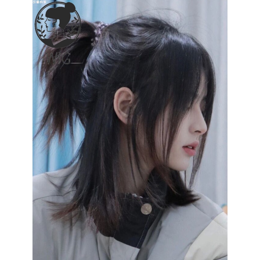 Jual Wig Men's Natural Men's Vintage Samurai Head Net Red Half Tied ...