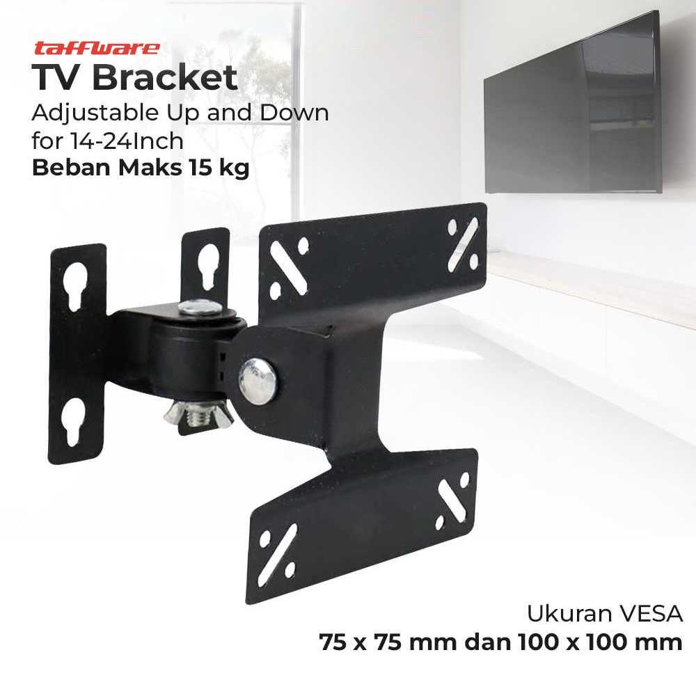 Jual Bracket TV Adjustable VESA 100 x 100 for 14-24 Inch TV Bracket TV ...