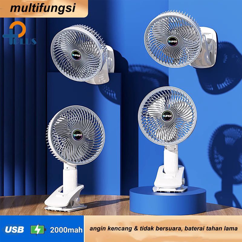 Jual Kipas angin Protable mini multi fungsi meja + jepit + dinding+ ...