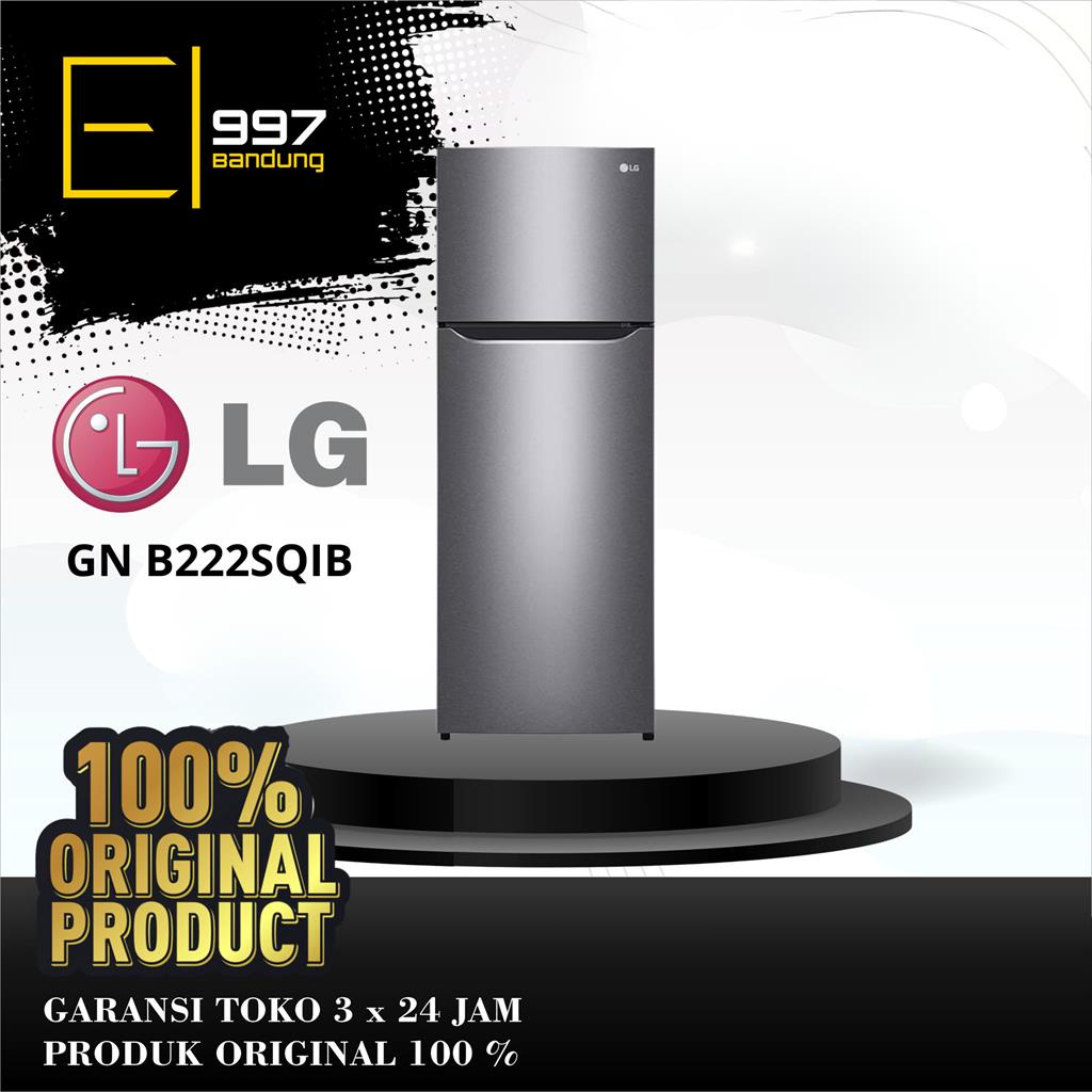 Jual LG Kulkas GNB222SQIB / GN B222SQIB , 2 Pintu 225 Liter Inverter ...