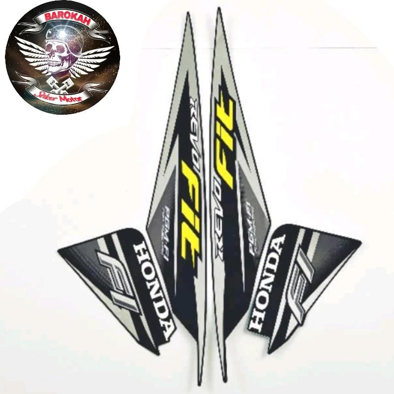 Jual AJS Striping Stiker List motor honda revo fit 2017 hitam lis ...