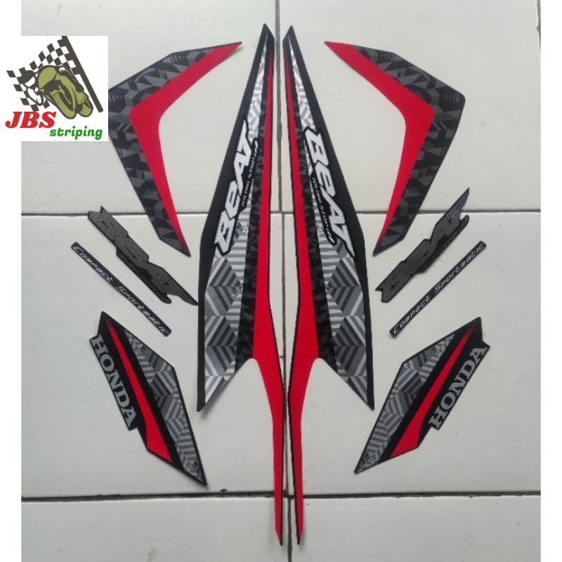Jual striping original beat stiker beat honda beat fi led cbs iss 2021 ...