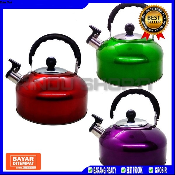 Jual TEKO CERET SIUL BUNYI PEMANAS PENGHANGAT AIR STAINLESS 4/5 LITER | Shopee Indonesia