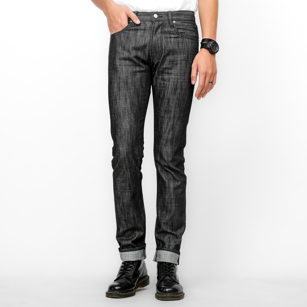 Jual Bespoke Project - Celana Jeans pria Raw Denim Peter | Shopee Indonesia