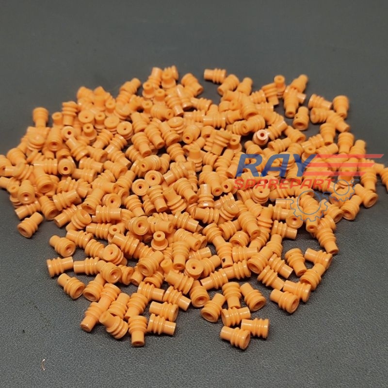 Jual (100 PCS) SEAL CONNECTOR WATERPROOF RUBBER KARET KONEKTOR KABEL TERMINAL SKUN ANTI AIR ...