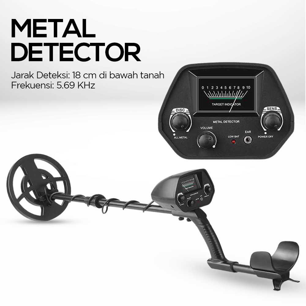 Jual Metal Detector Alat Pendeteksi Logam Metal Gold Silver Detector ...