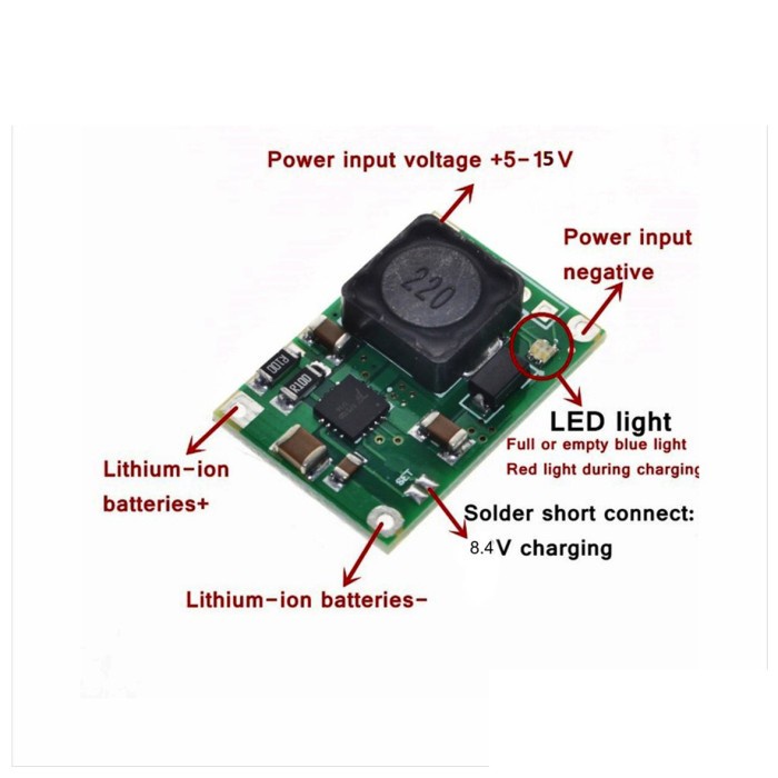 Jual (OML) TP5100 2Cells Single 1-2A PCB 18650 4.2V 8.4V Charger Module ...
