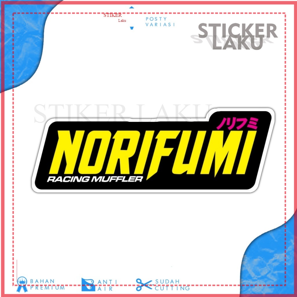 Jual STIKER LAKU Stiker NORIFUMI Stiker Motor Sticker Racing Print ...