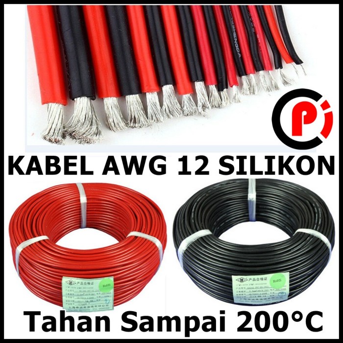 Jual Kabel Silicon AWG 12 Super Flexible Tahan 200 Drajat Celcius AWG12 | Shopee Indonesia