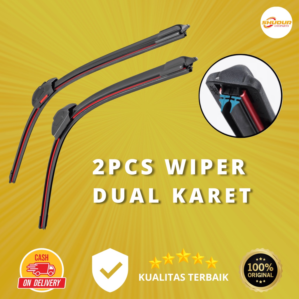 Jual Wiper Mobil Double Karet - Toyota Avanza Lama / All New Avanza / Grand New Avanza - Wiper ...
