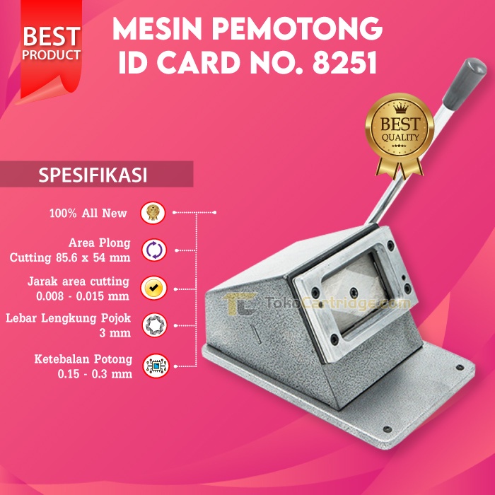 Jual ALAT POTONG ID CARD PLONG ID CARD PVC CARD CUTTER NO. 8251 Cutting ...