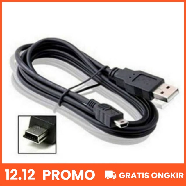 Jual Kabel Data Mini USB Type B Cable Charger Cas Gopro Hero 3 Hero 4 ...