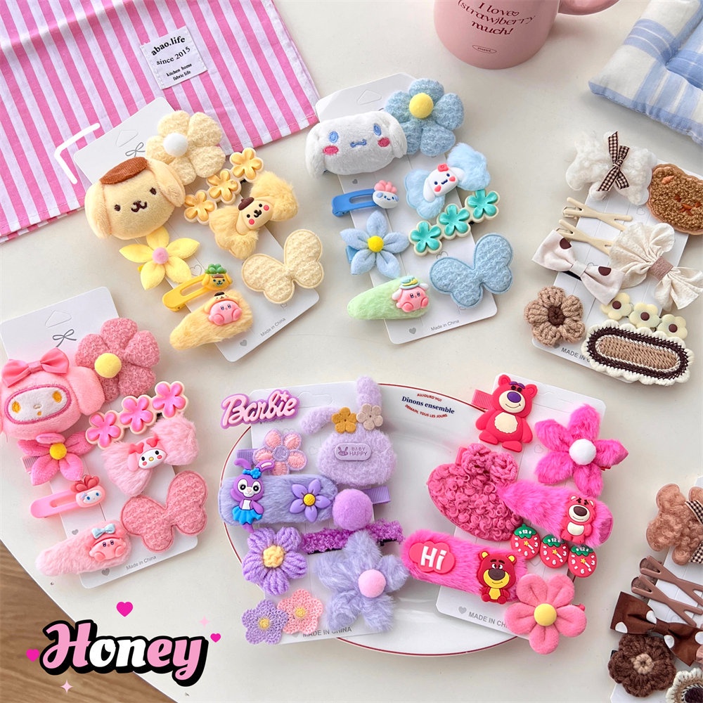 Jual [HARU] 8pcs Sanrio Hair Accessories Jepit Rambut Anak Set ...