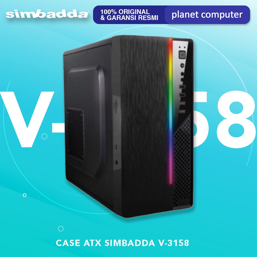 Jual Casing PC Simbadda Sim V 3158 Include Psu 380w | Shopee Indonesia