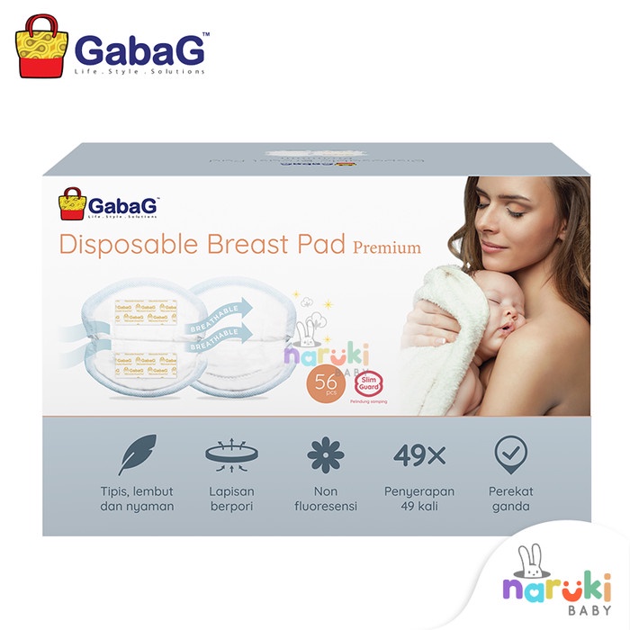 Jual promo -Gabag Breastpad Breast Pads Premium 60 pcs | Shopee Indonesia