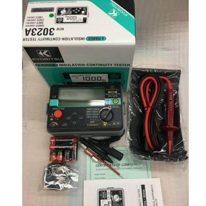 Jual Digital Insulation Continuity Tester / Megger Kyoritsu 3023a ...