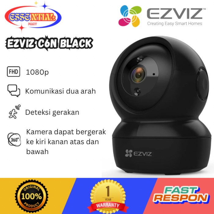Jual CCTV EZVIZ C6N Black 2MP Smart Home IP Cam | Shopee Indonesia