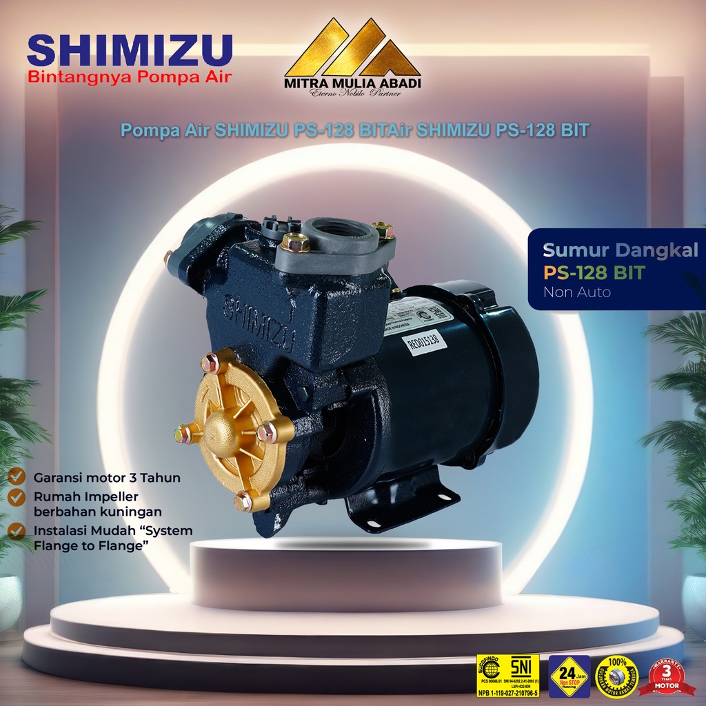 Jual Shimizu Mesin Pompa Air Sumur Dangkal 9 Meter PS-128 BIT Non Otomatis | Shopee Indonesia