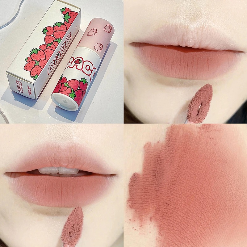 Jual COD&Ready CAPPUVINI Lip Cream Lotso Bear Matte Lip Glaze Velvet Lipstick Mist Lip Mud Lip ...