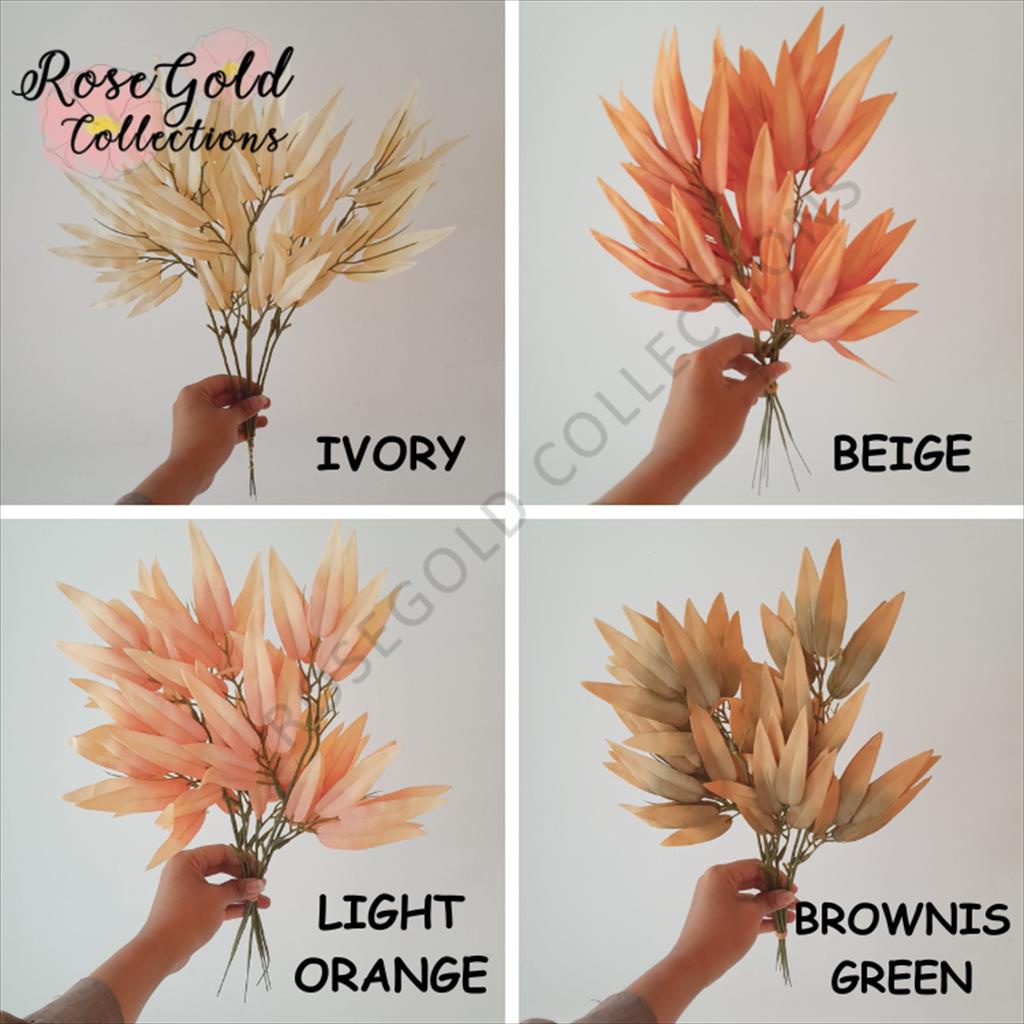 Jual [1 PCS] Bamboo Leaf Branches Artificial Flower / 1 Batang Bunga ...