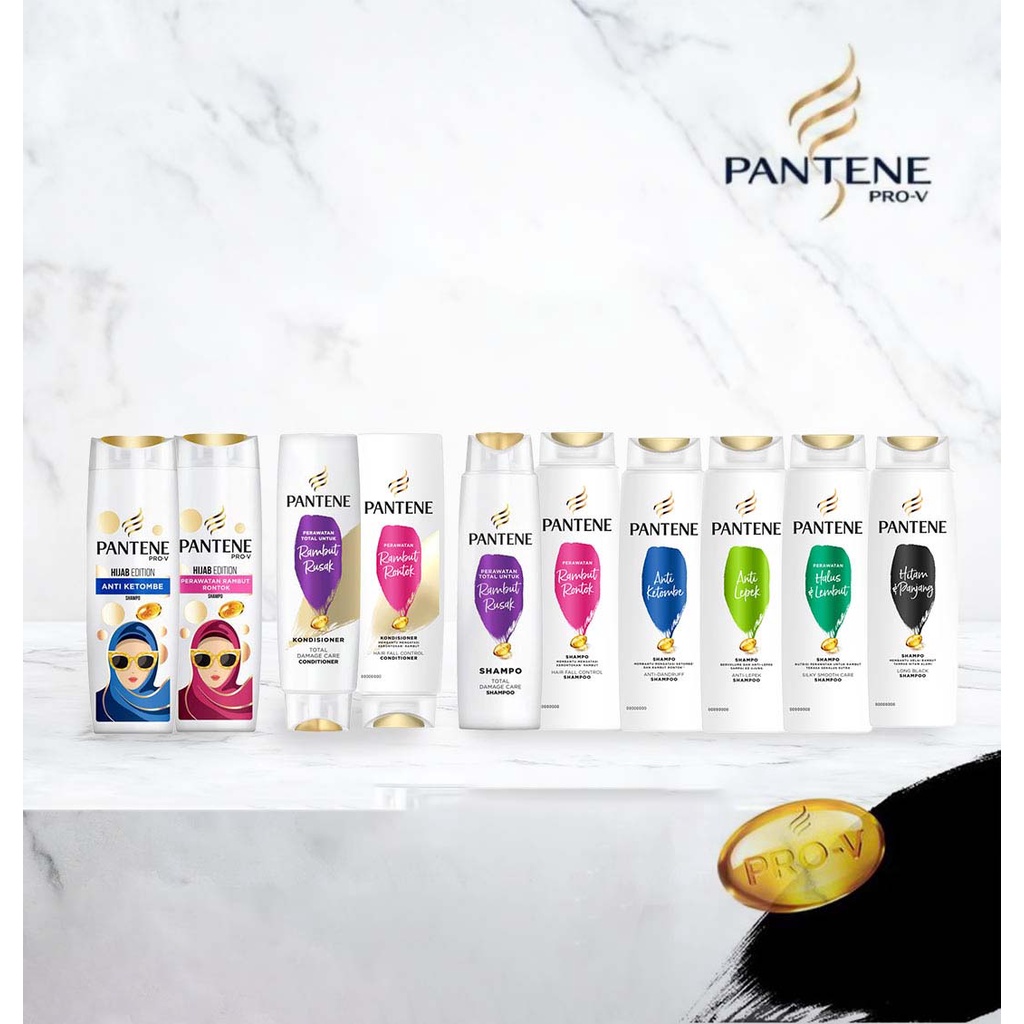 Jual Pantene Sampo Pro-V Botol 210mL / 160mL - Shampoo Perawatan Rambut ...