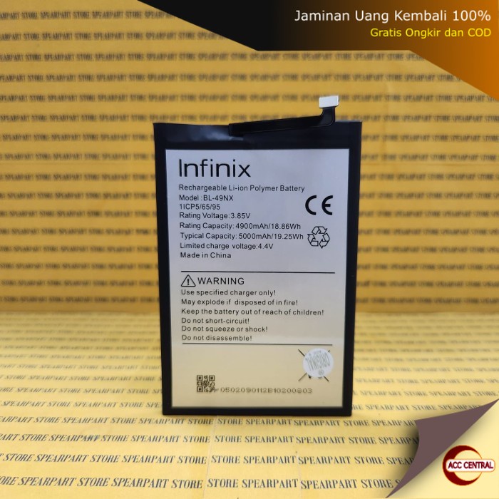 Jual Original Baterai BL-49NX Infinix Hot 30i / Smart 7 - Battery Batre ...