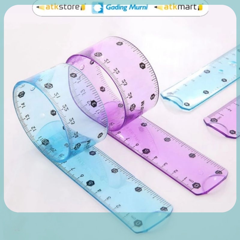 Jual M&G Penggaris Plastik Lentur Fleksibel Tidak Mudah Patah 20 30 cm ...