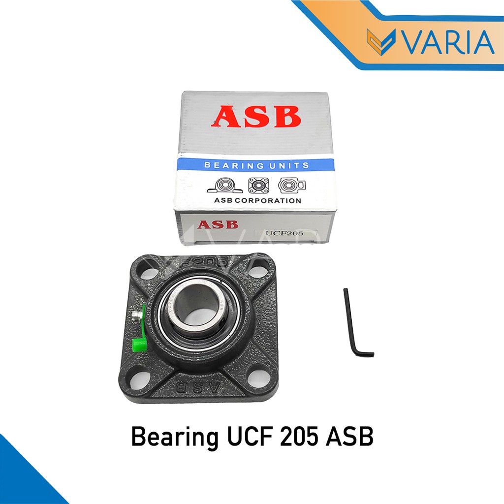 Jual Bearing / Laher Pillow Block Duduk UCF 205 As 25 mm ASB | Shopee Indonesia