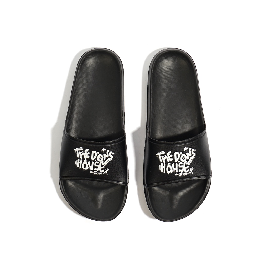 Jual The Don's House SKIDI BLACK - Sendal / Sandal Slide Slip On Pria ...