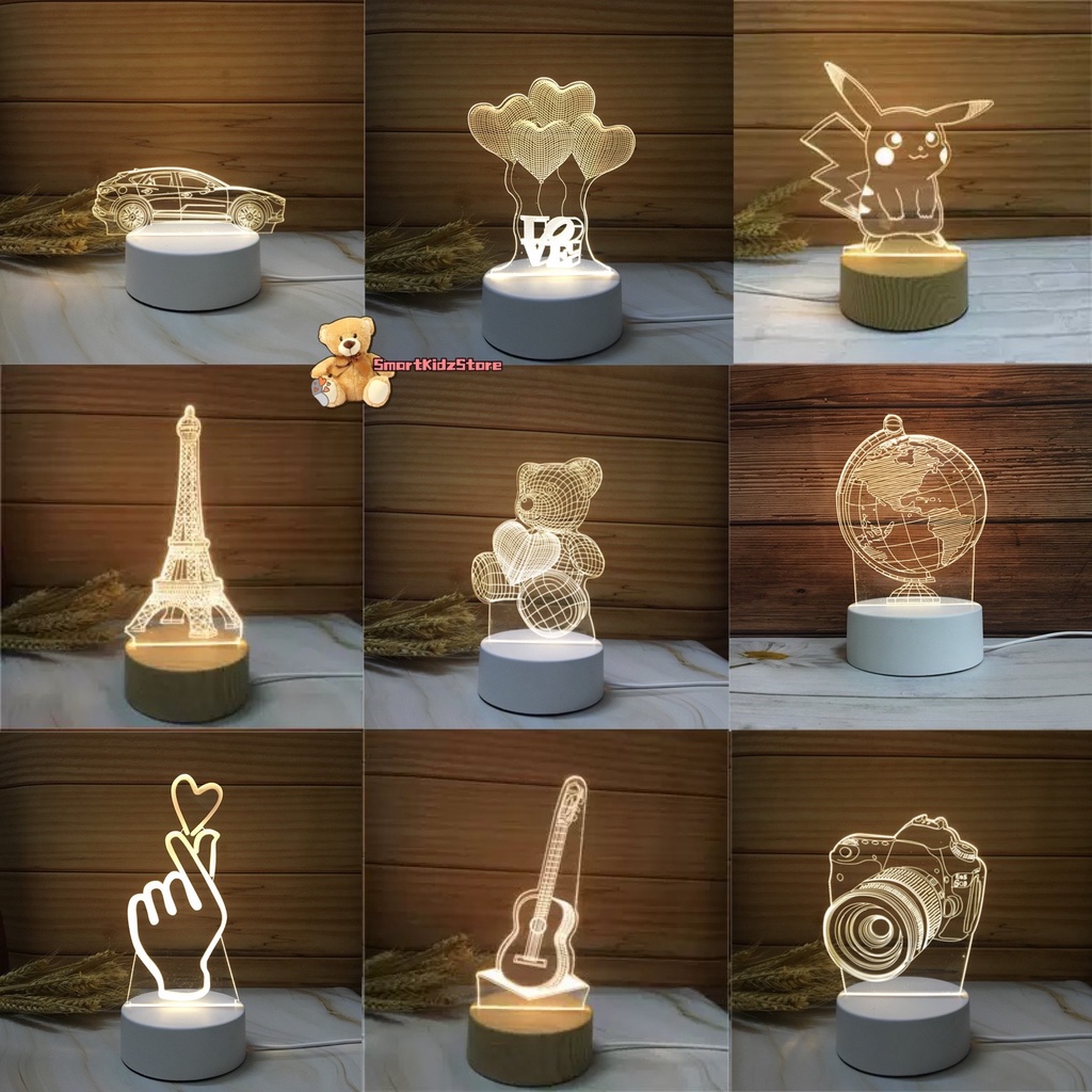 Jual Lampu Tidur 3d Aesthetic Akrilik Hiasan Meja Hiasan Meja Ulang ...