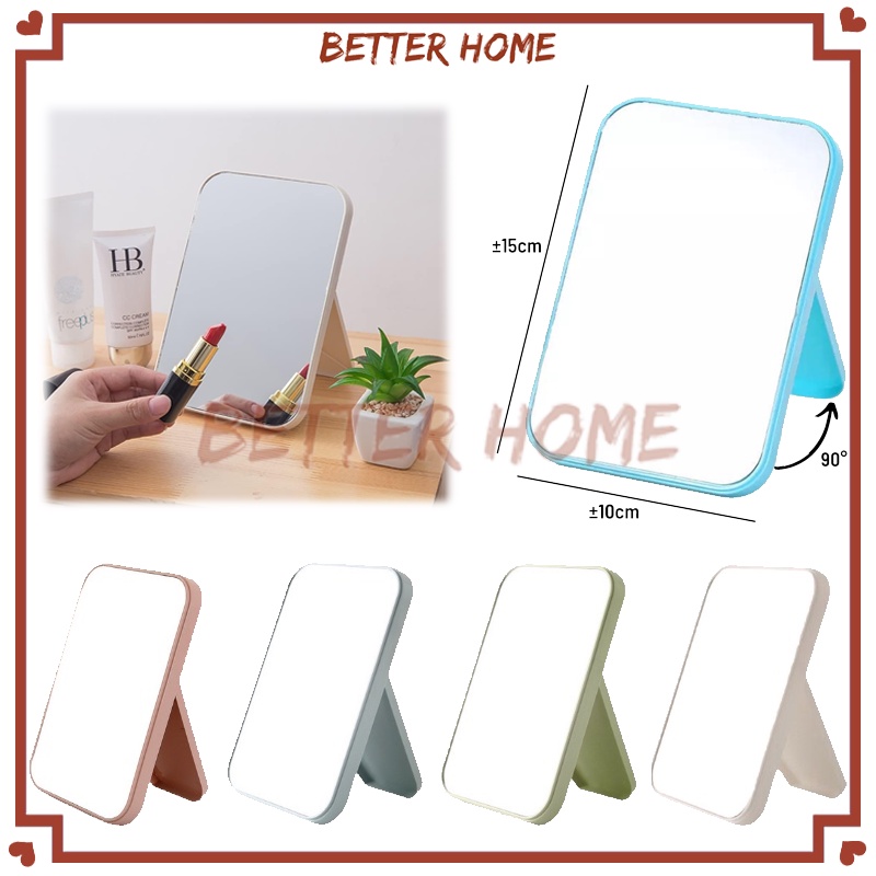 Jual Cermin Lipat Portable Persegi/Foldable Vanity Mirror Cermin Meja ...