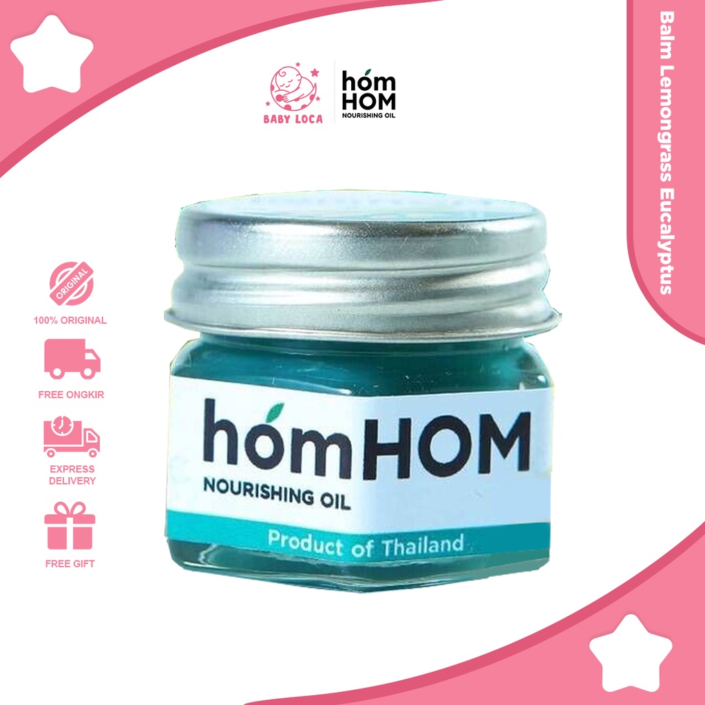 Jual homHOM Nourishing Balm Oil | Balsem Ekstrak Serai, Kayu Putih dan ...