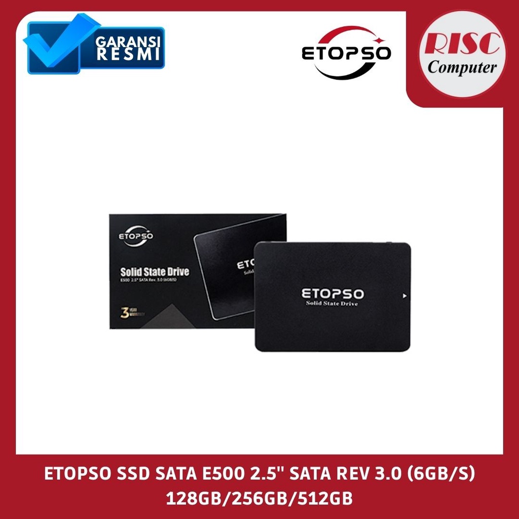 Jual ETOPSO SSD SATA E500 2.5" SATA REV 3.0 6GB/S 128GB 256GB 512GB ...