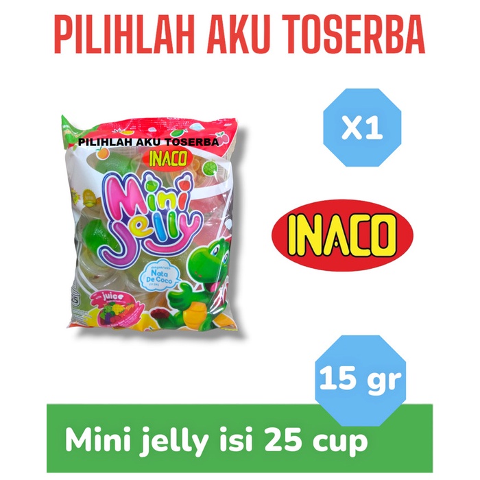 Jual INACO Mini Jelly isi 25 cups - ( HARGA 1 BUNGKUS ) | Shopee Indonesia