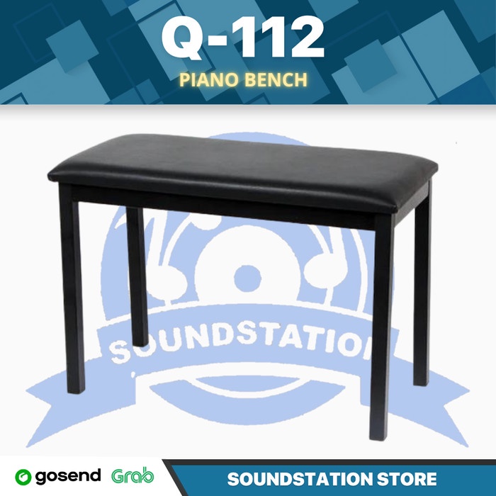 Jual Q-112 Piano Bench Stool | Kursi Keyboard Q112 | Shopee Indonesia