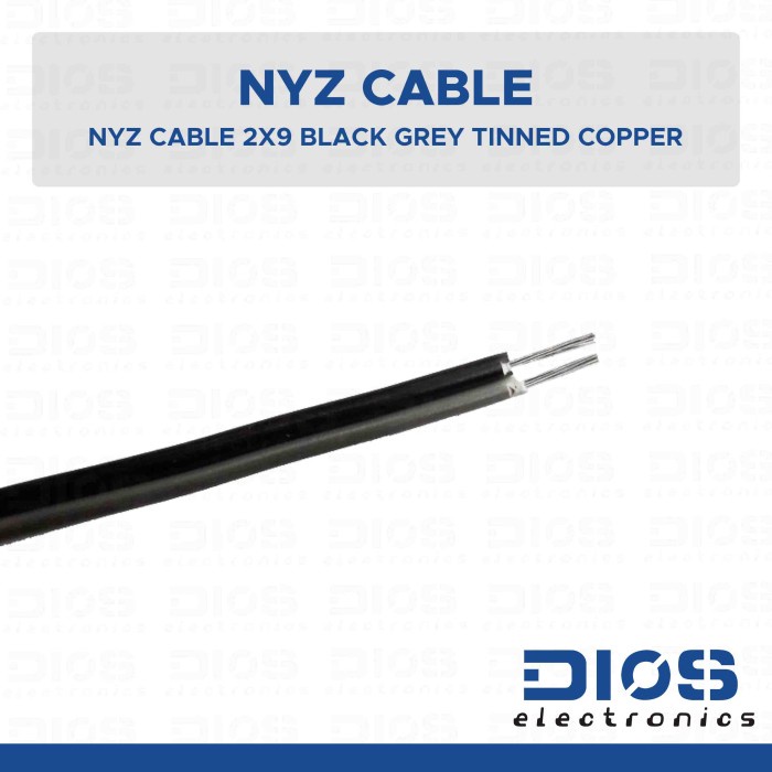 Jual Kabel Audio Speaker NYZ 2x9 Hitam Abu Kecil Tinned Copper (meteran ...