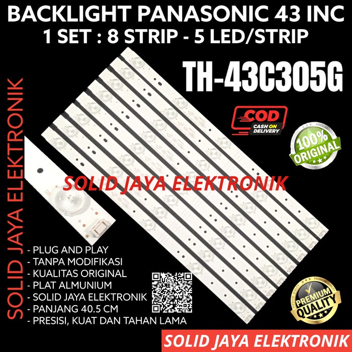Jual BACKLIGHT TV LED PANASONIC 43 INC TH 43C305G TH-43C305G 43C305 ...