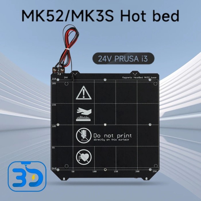 Jual Prusa i3 MK3 Magnetic MK52 Heatbed 24V Replacement | Shopee Indonesia
