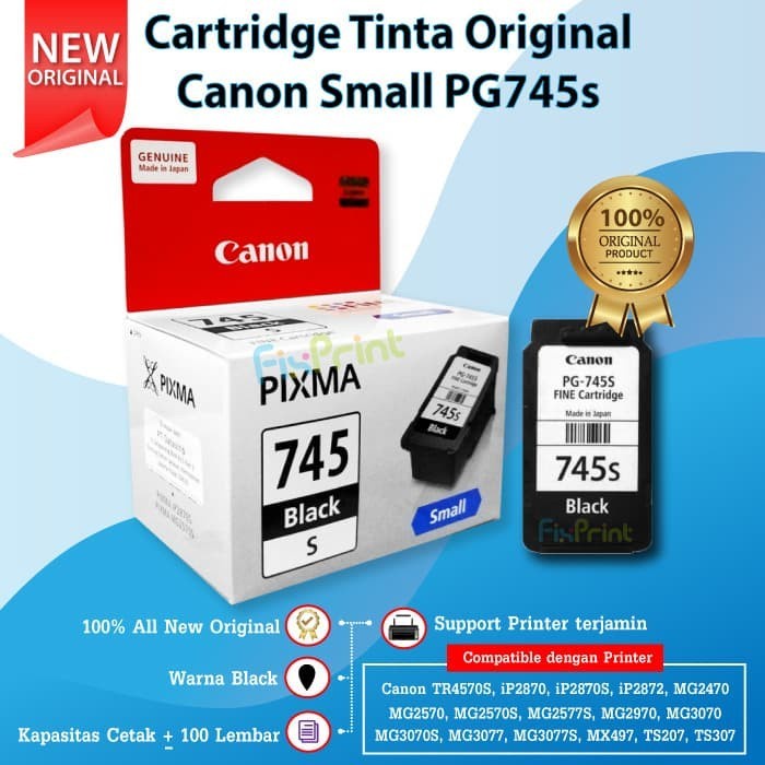 Jual Cartridge Tinta Canon PG745s 745s 745 CL746s 746s 746 Small ...