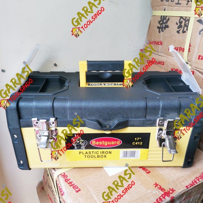 Jual tool box 17" BESTGUARD toolbox kotak perkakas besi plastik box 17 ...