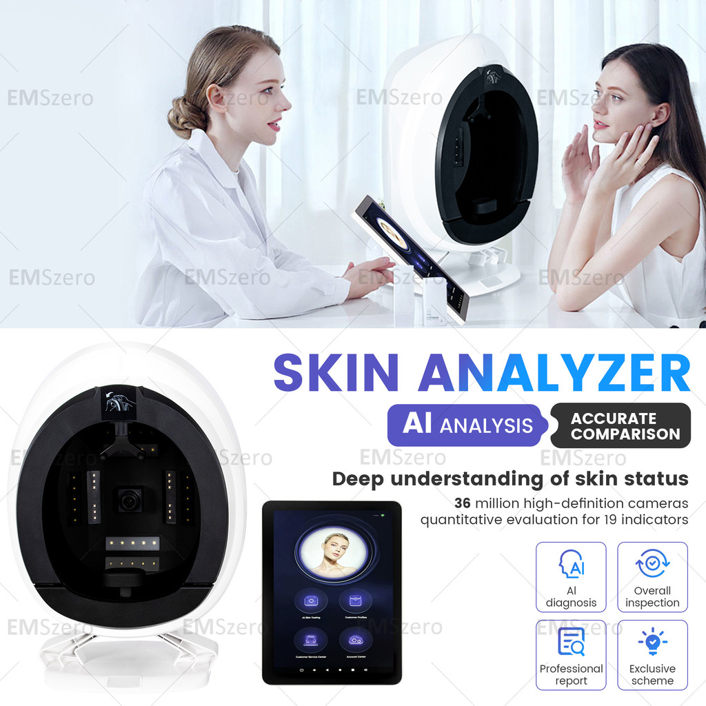 Jual Professional Smart Magic Mirror Face Scanner Machine Skin ...