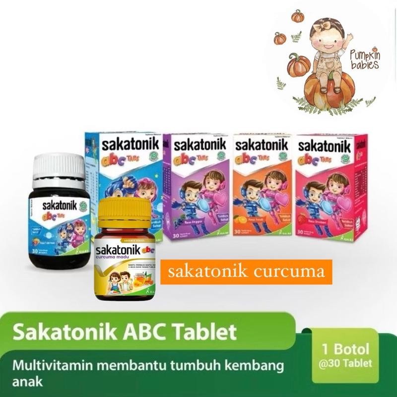 Jual SAKATONIK ABC CURCUMA MADU 24 TABLET | SAKATONIK ABC VITAMIN 30 ...