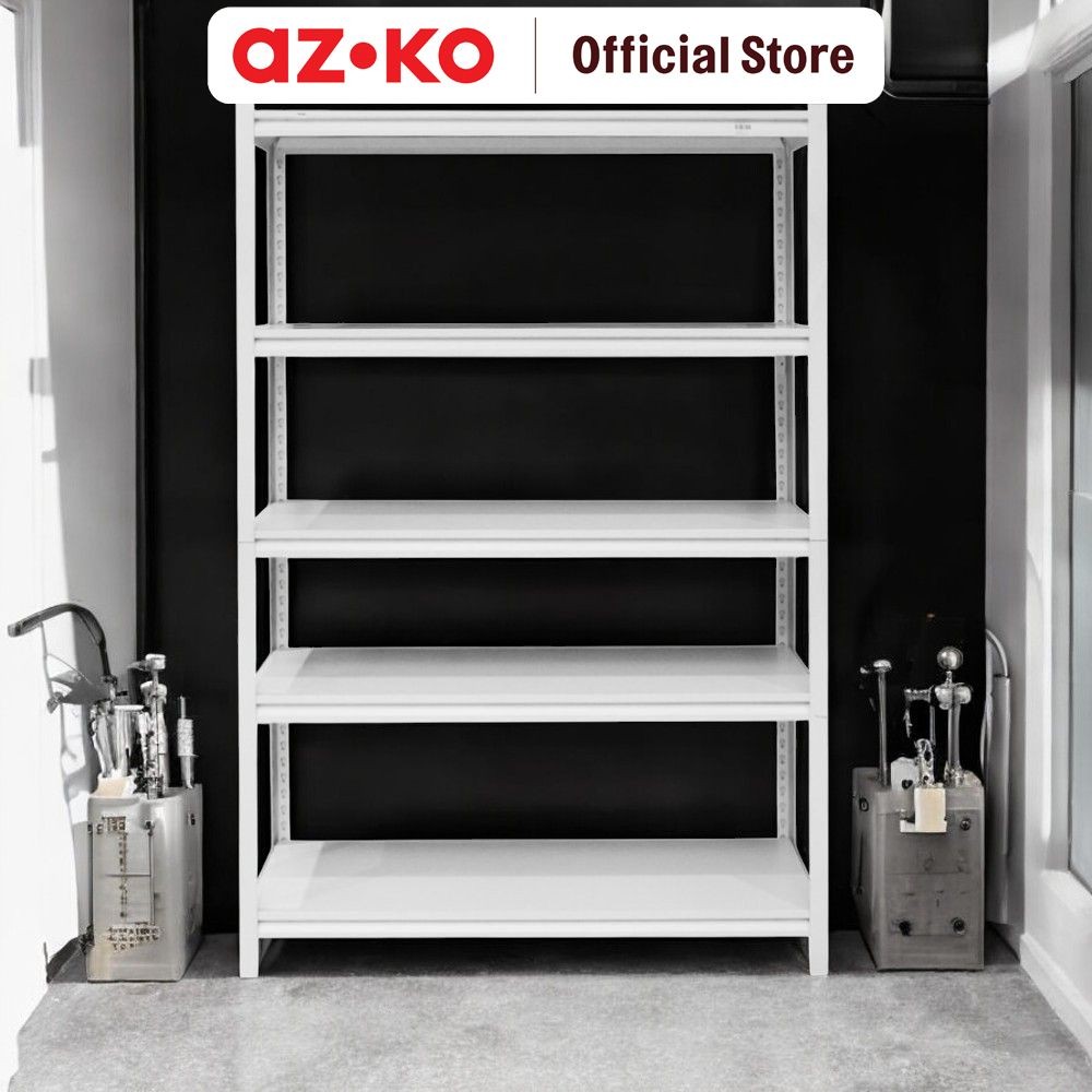Jual AZKO Krisbow Rak Besi 5 Tingkat - Putih Storage Rack Metal Tempat ...