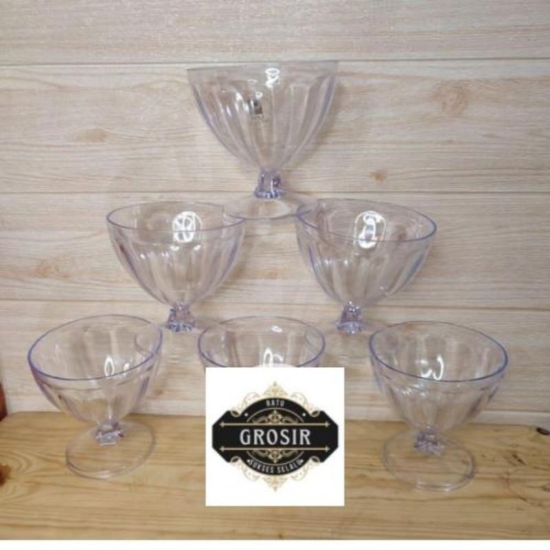 Jual WPP -PROMO MURAH HAA GROSIR 6 PCS GELAS ES TELER/GELAS ES CREAM ...