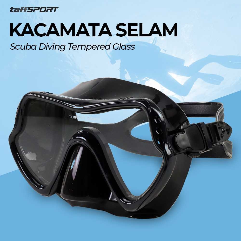 Jual TaffSPORT ZACRO Kacamata Selam Scuba Diving Tempered Glass - 502 ...